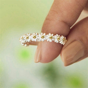 Adjustable Daisy Flower Ring – Cutie Gifts Store